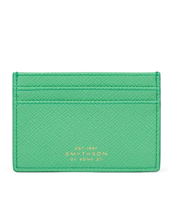 Smythson Leather Panama Card Holder