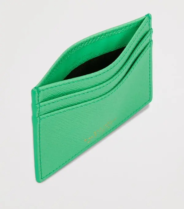 Smythson Leather Panama Card Holder