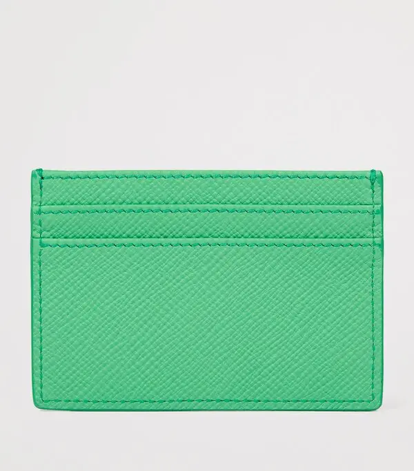 Smythson Leather Panama Card Holder