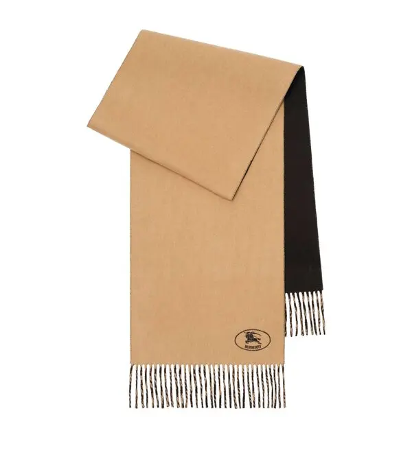 Burberry Cashmere Reversible Scarf - Black