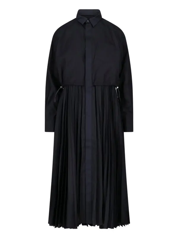 Sacai Pleated Shirt Dress
