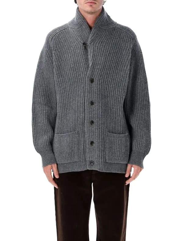 Filson Shawl Collar Rib-knit Button Cardigan