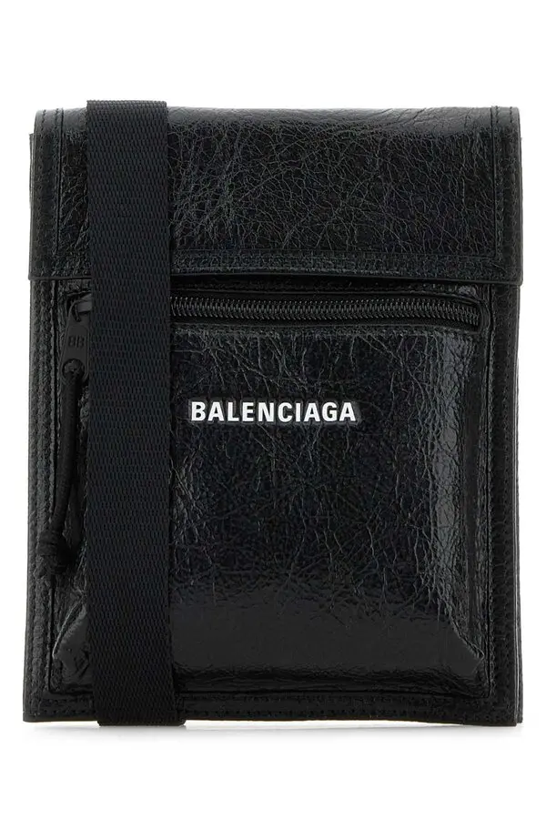 Balenciaga Explorer Mini Leather Crossbody Handbag 16 Cm X 20 Cm X 3.5 Cm