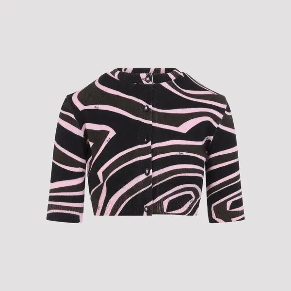 Emilio Pucci Cropped Wool Cardigan For