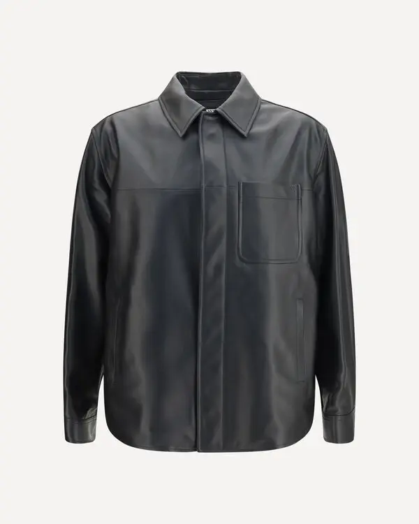 Loewe Leather Overshirt Jacket