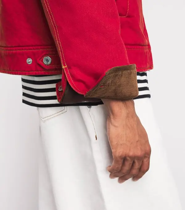 AMI Paris De Coeur Contrast-collar Jacket