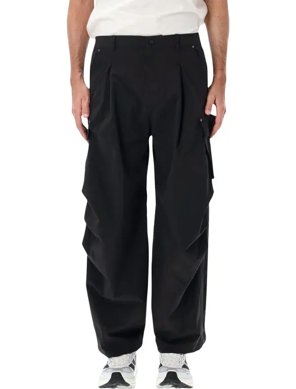 ADIDAS ORIGINALS Utility Cargo Pants With Pleated Front And Wide-leg Fit - Nero