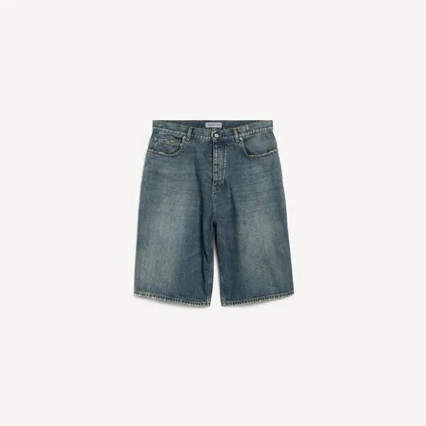 Balenciaga Dirtyvintage Denim Bermuda Shorts For - Dirtyvinta