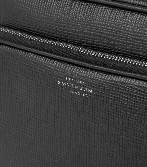 Smythson Leather Panama Cross-body Bag