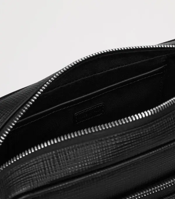 Smythson Leather Panama Cross-body Bag
