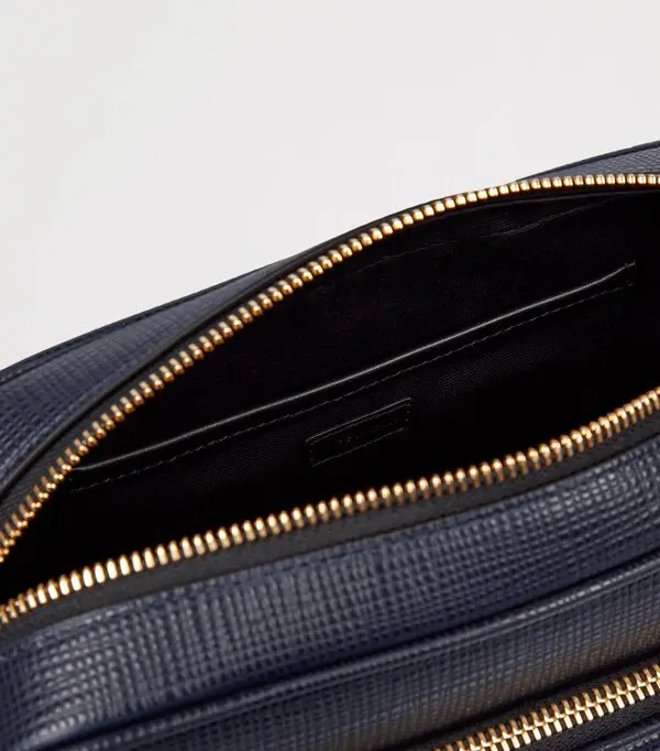 Smythson Leather Panama Cross-body Bag