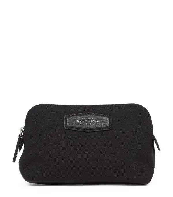 Smythson Small Canvas Wash Bag