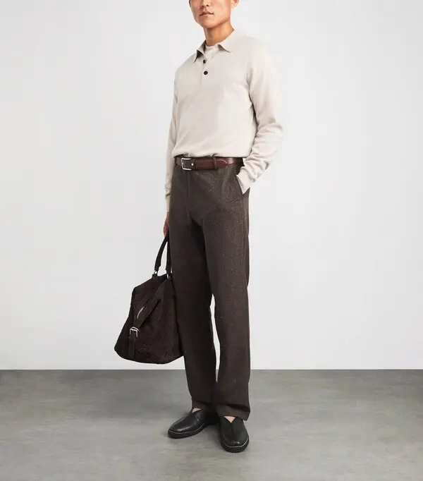 Sunspel Donegal Tweed Trousers