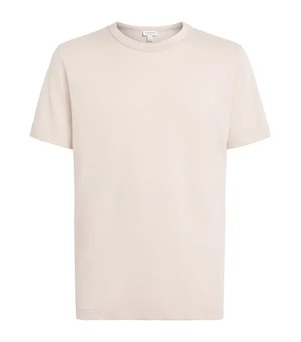 Sunspel Supima Cotton Heavyweight T-shirt - Brown