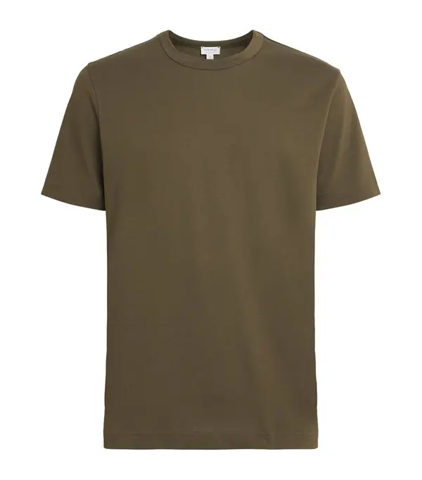 Sunspel Supima Cotton Heavyweight T-shirt - Green