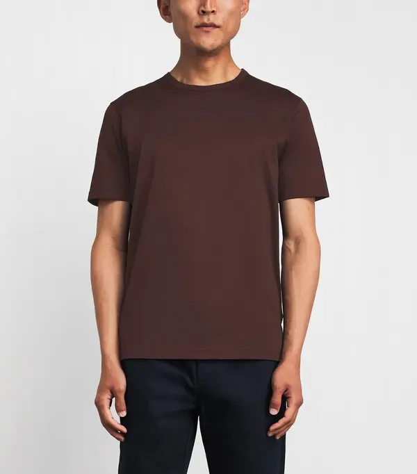 Sunspel Supima Cotton Classic T-shirt - Brown