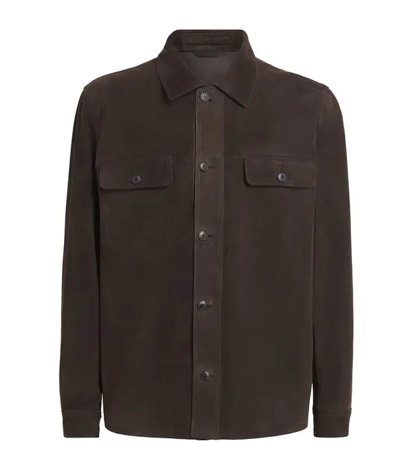 Sunspel Suede Overshirt