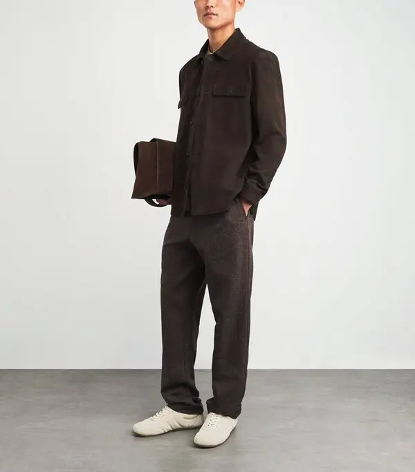 Sunspel Suede Overshirt