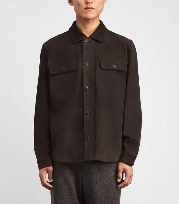 Sunspel Suede Overshirt
