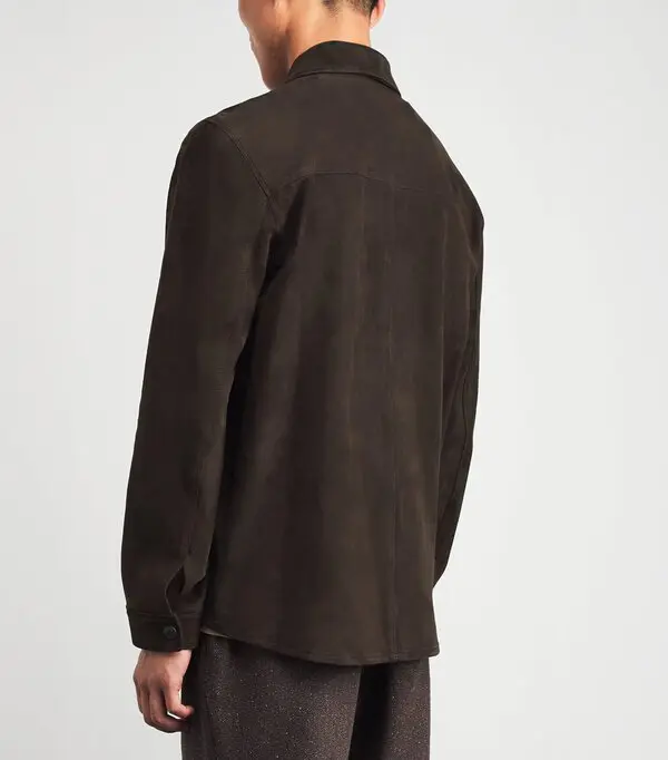 Sunspel Suede Overshirt