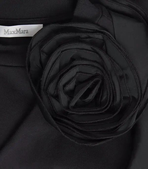 Max Mara Cotton Floral Appliqué T-shirt