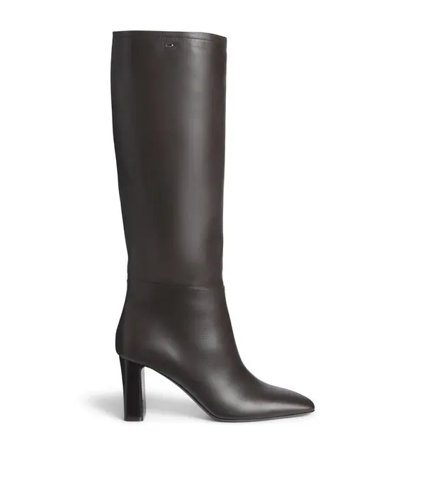 Max Mara Smooth Leather Knee-high Boots