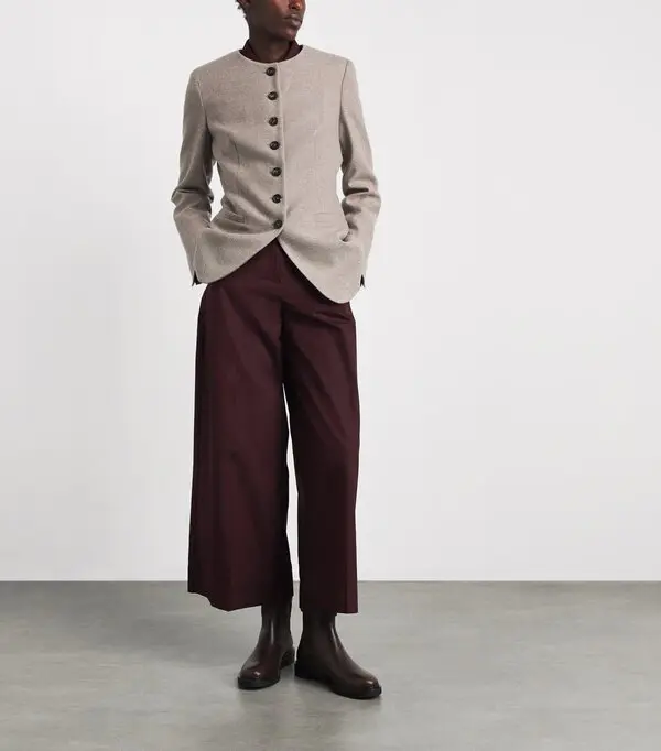 Max Mara Leather Chelsea Boots