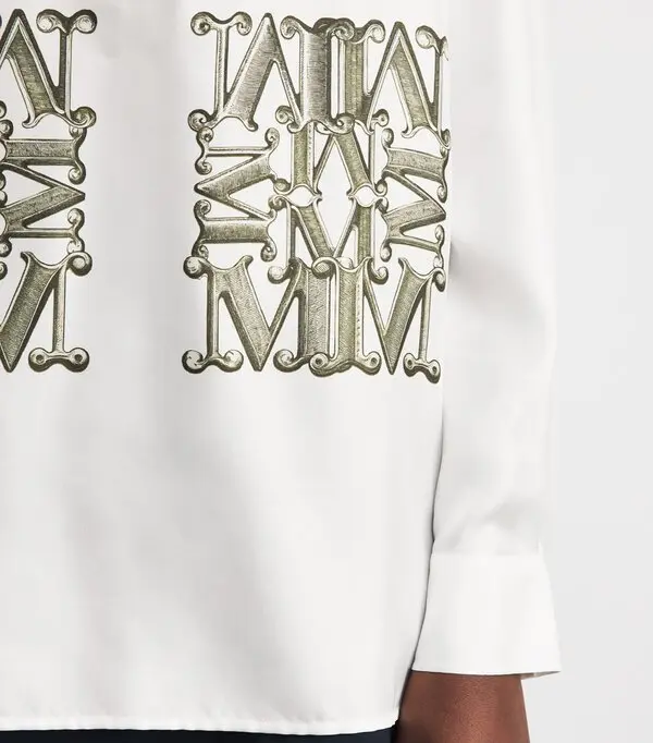 Max Mara Silk Monogram Shirt