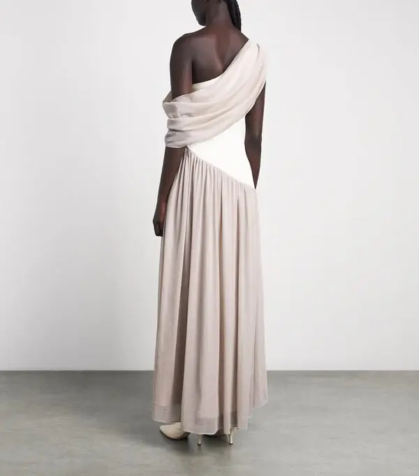 ABADIA One-shoulder Gwyneth Maxi Dress