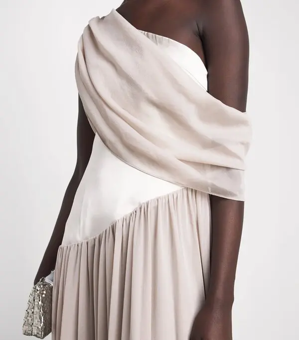 ABADIA One-shoulder Gwyneth Maxi Dress