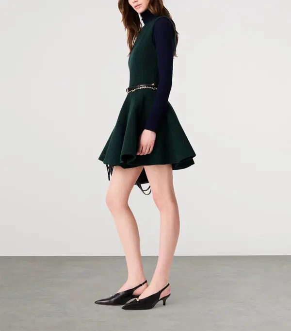 Maje Tweed Sleeveless Mini Dress