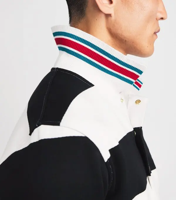 Drole De Monsieur Cotton Stripe Logo Shirt