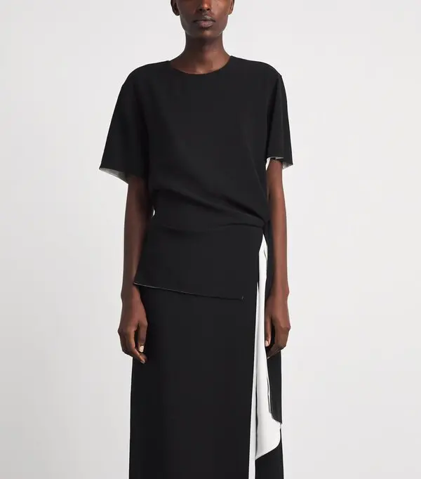 Lafayette 148 New York Reversible Side-tie Blouse