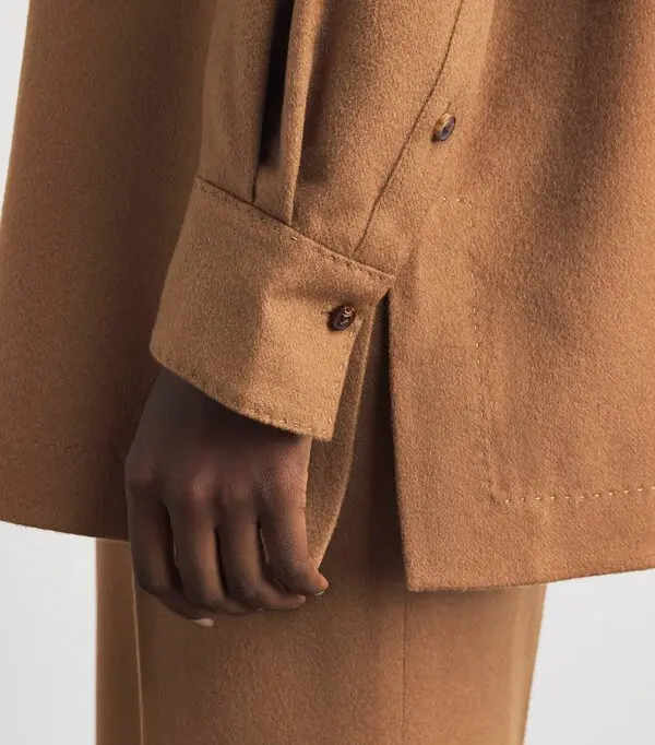 Lafayette 148 New York Camel Hair Pullover Blouse