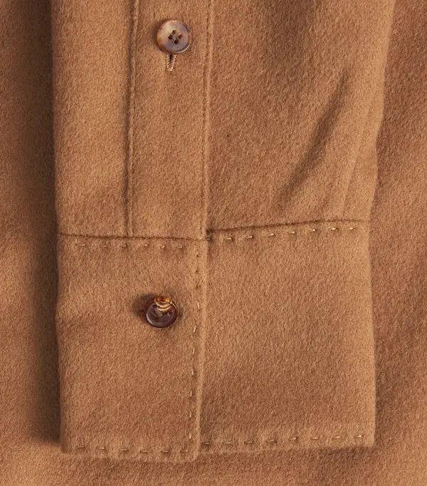Lafayette 148 New York Camel Hair Pullover Blouse