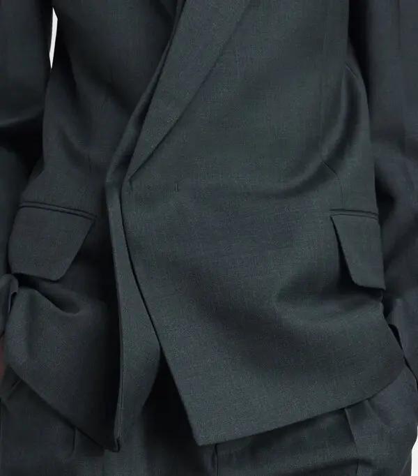 Victoria Beckham Wool Layered Blazer