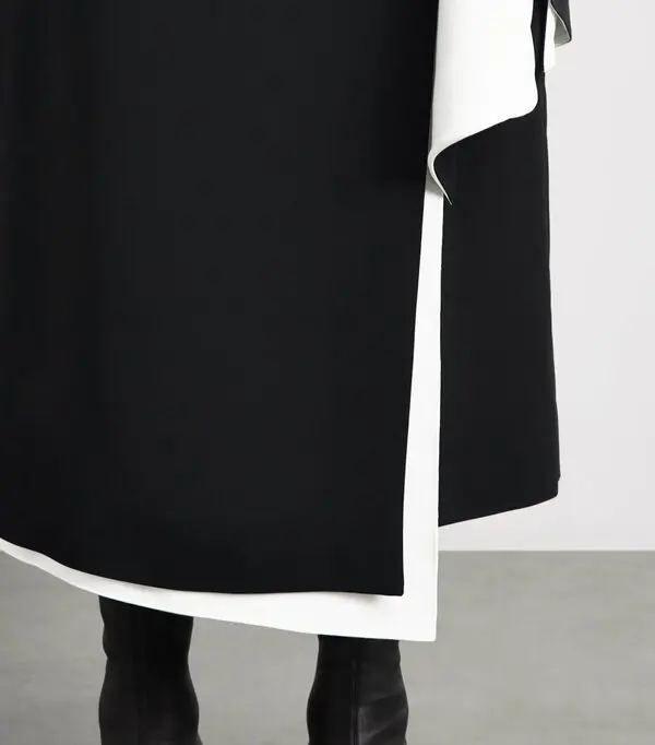 Lafayette 148 New York Asymmetric A-line Midi Skirt