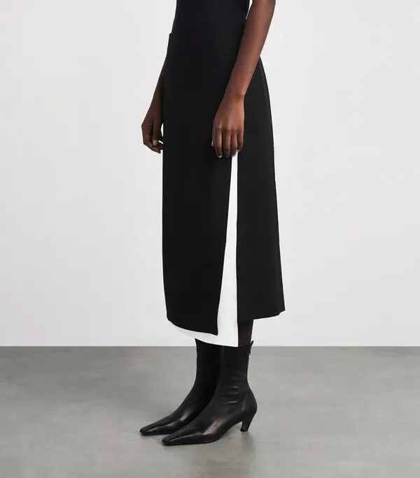 Lafayette 148 New York Asymmetric A-line Midi Skirt