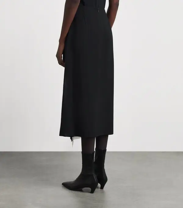 Lafayette 148 New York Asymmetric A-line Midi Skirt
