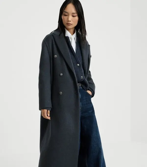 Brunello Cucinelli Cashmere Double-breasted Overcoat