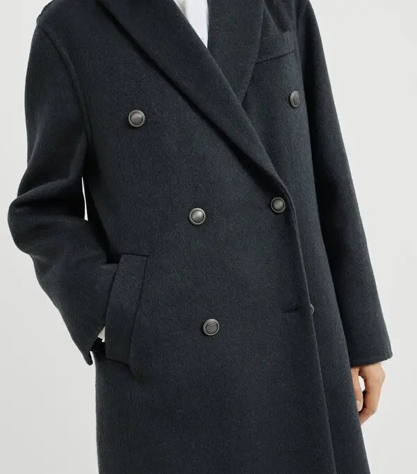 Brunello Cucinelli Cashmere Double-breasted Overcoat