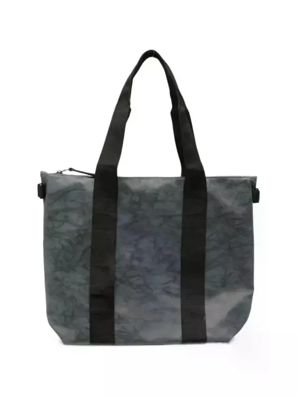 Rains Marble-print Tote Bag - Grey