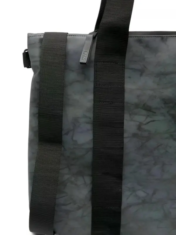 Rains Marble-print Tote Bag