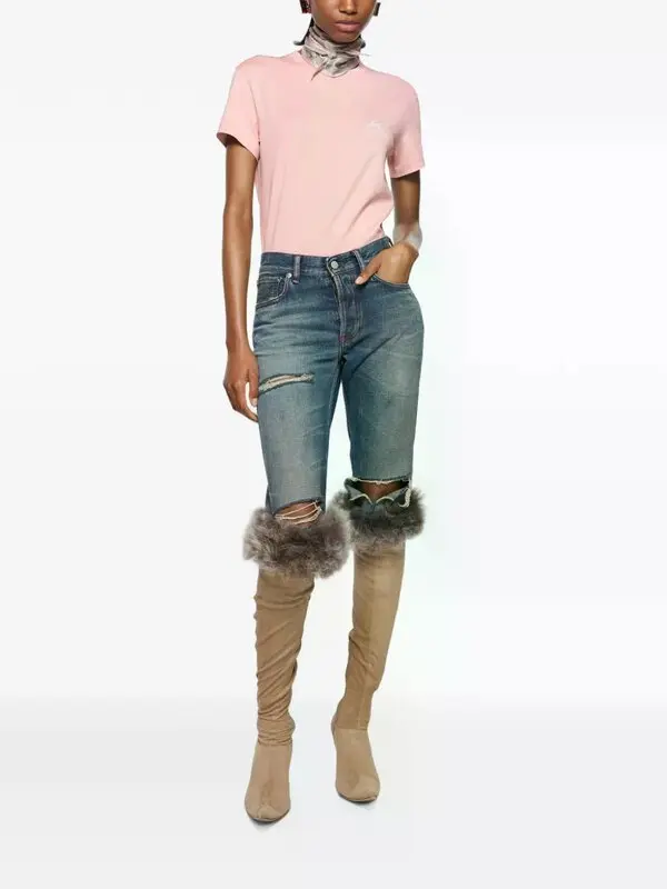 Acne Studios Fitted T-shirt With Logo - Pink
