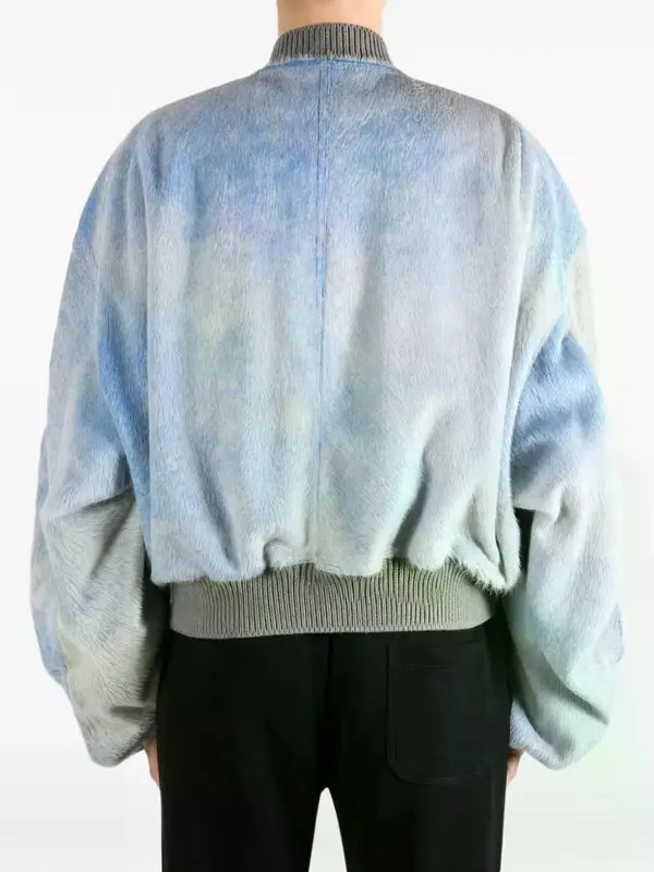 Rick Owens Secchia Flight Zip-up Leather Bomber Jacket