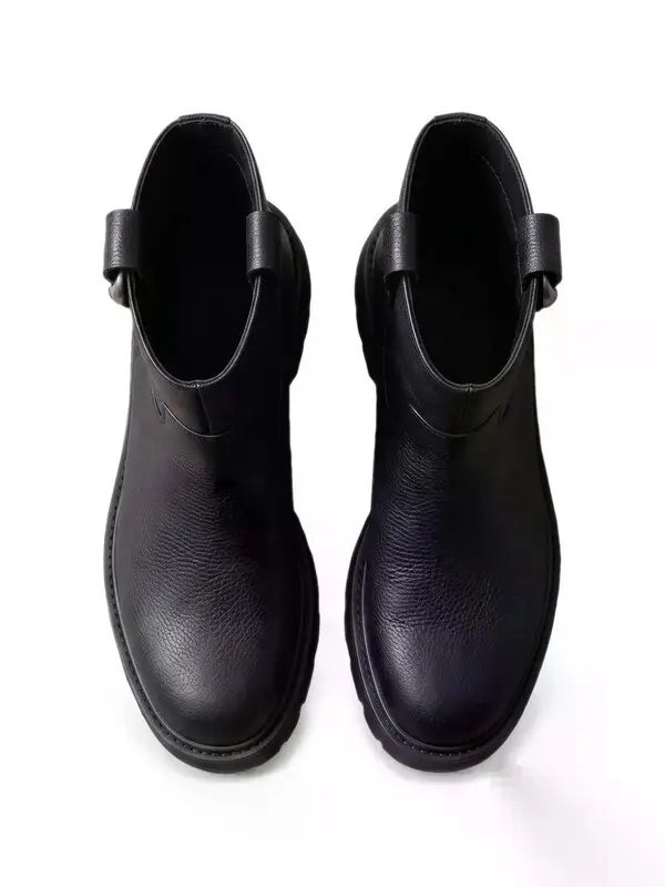 Calvin Klein Logo-plaque Pebbled Boots