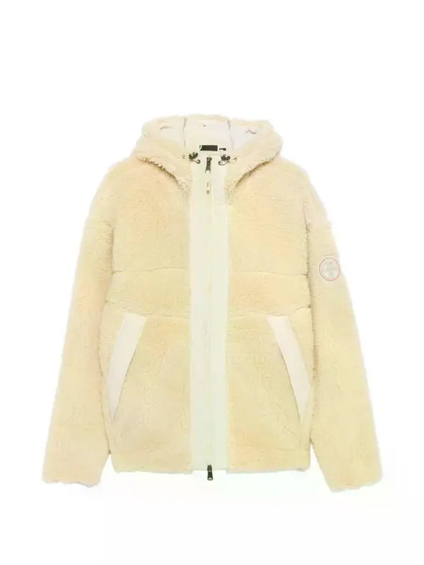 NAPAPIJRI Fleece Hooded Jacket - Neutrals
