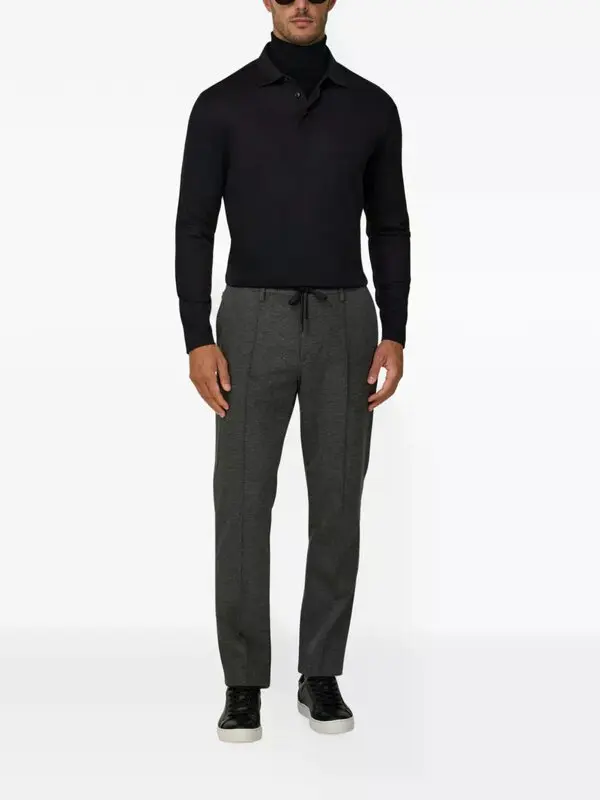 Boggi Milano Trousers In Technical Jersey