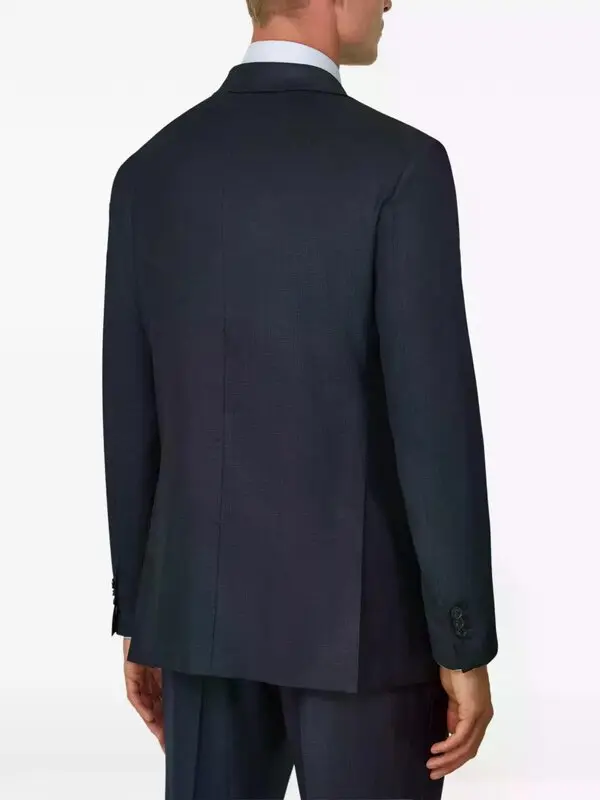 Boggi Milano Double-breasted Pattern Wool Suit
