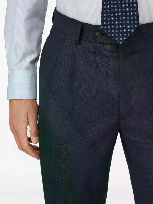 Boggi Milano Double-breasted Pattern Wool Suit